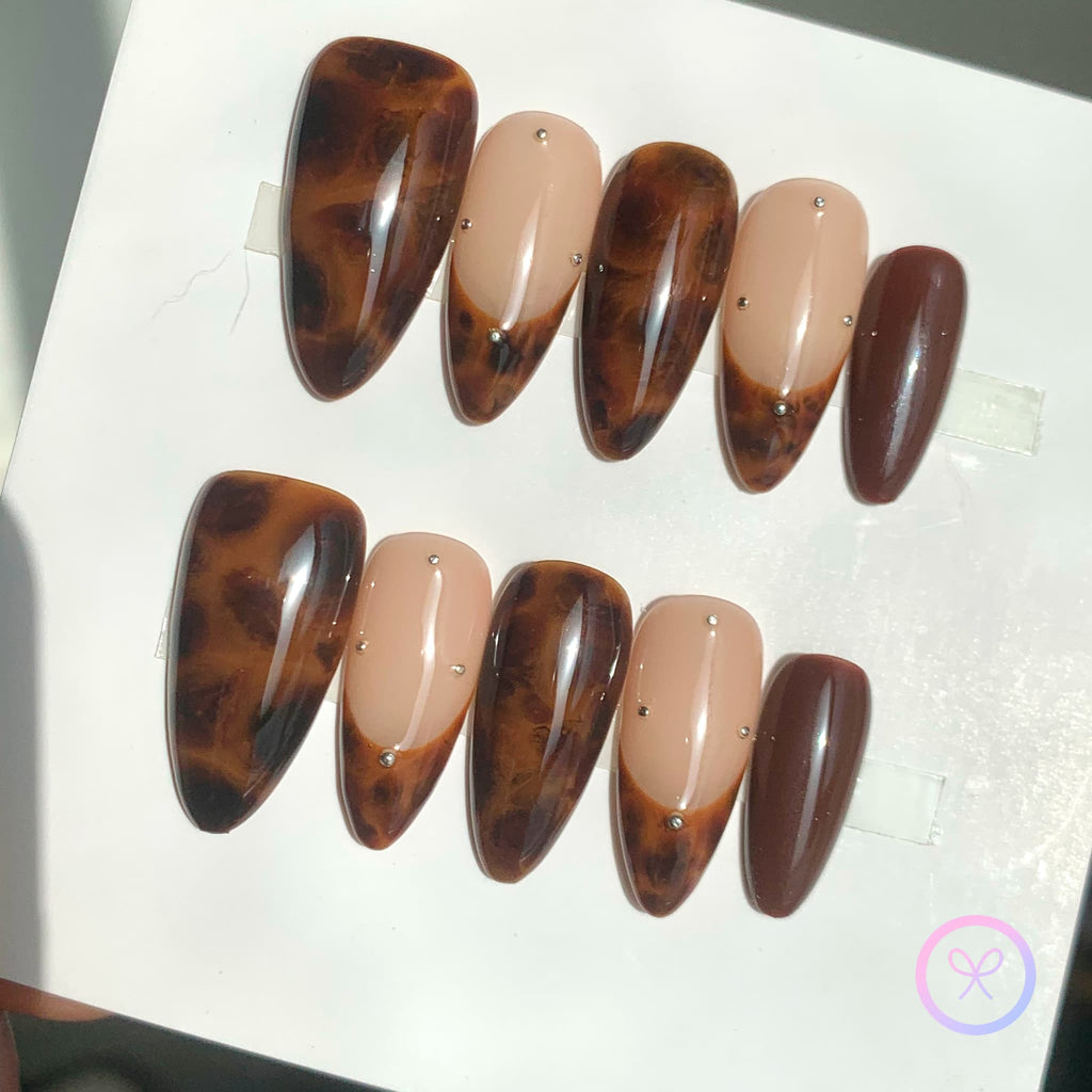 Havana Shell | Tortoiseshell Press-on Nails | RUMISG